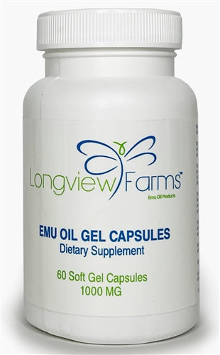 Emu Oil Gel Capsules | Natural Supplement for Wellness – Longview Farms®